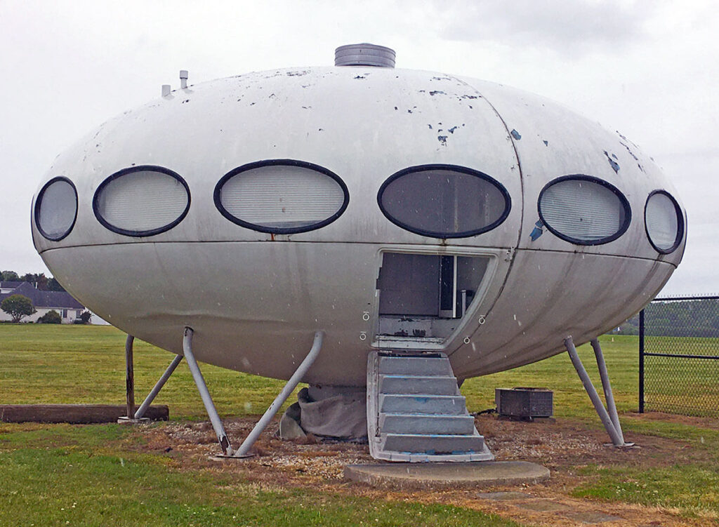 Can you locate the UFO house — the perfect house for young people on a ...